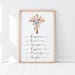 Custom Acrostic Name Poem - Christian "i Am" Affirmations With Floral ...