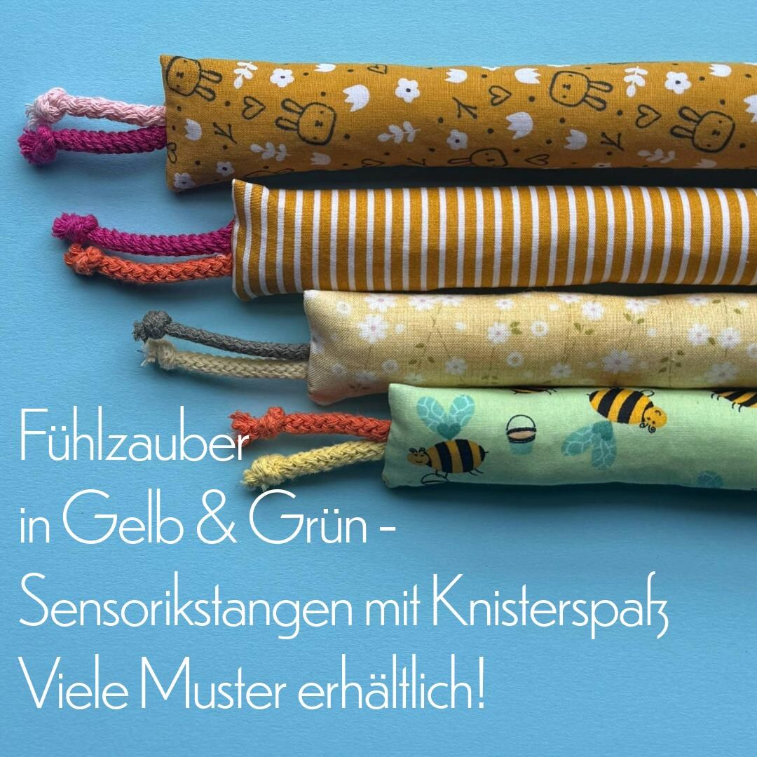 Sensory Magic in Yellow & Green – Sensory Bars With Crackling Fun - Etsy