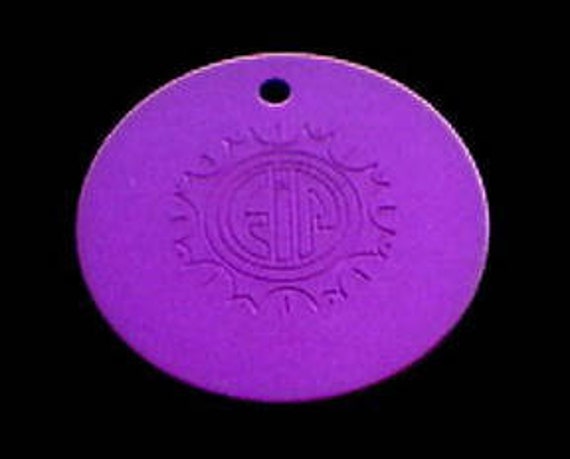 Nikola Tesla Purple Energy Disk Pendant Radiates Positive - Etsy
