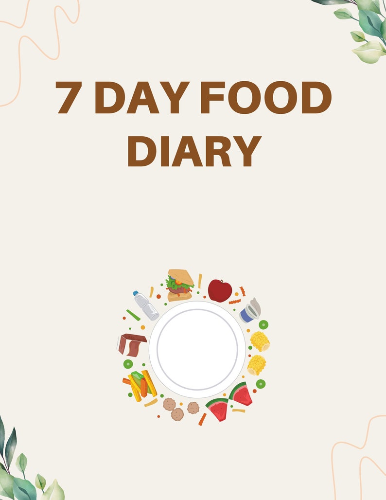 7 Day Food Diary - Digital Planner for Meal Tracking, Macros, and ...