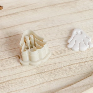 Embossed Ghost Polymer Cutter, Halloween Cutter Ghost Polymer Clay ...