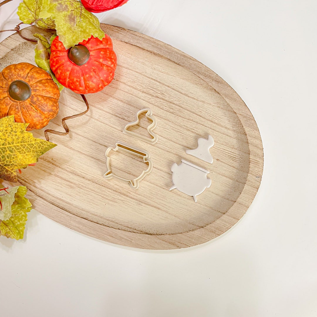 Witch Cauldron Polymer Clay Cutter With Smoked, Halloween Cutter, Witch ...