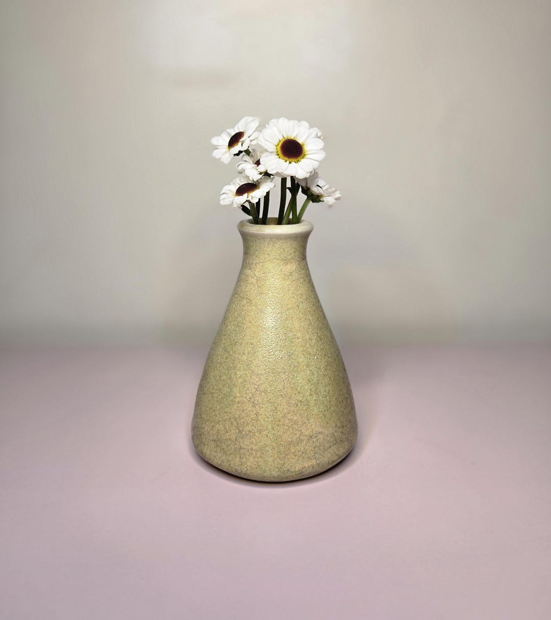 West Virginia Studio Pottery Vase – Signed ACORD Bolt Small Tan Ceramic ...
