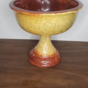 Vintage 1970s Royal Haeger (809 or 909) Ceramic Drip Glazed Pedestal ...