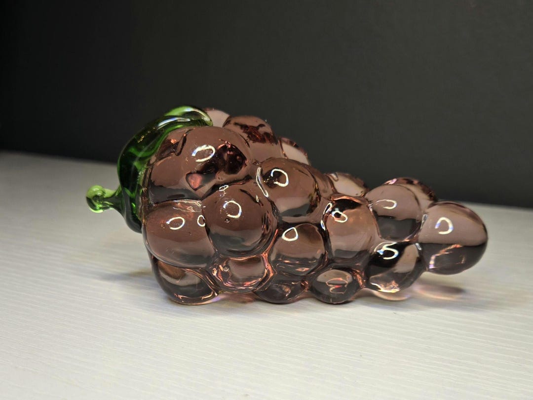 Vintage Art Glass Grape Cluster Decorative Fruit Decor (solid, Not ...