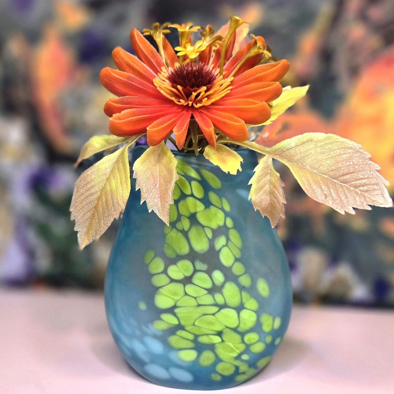 Round Glass Vase - Etsy