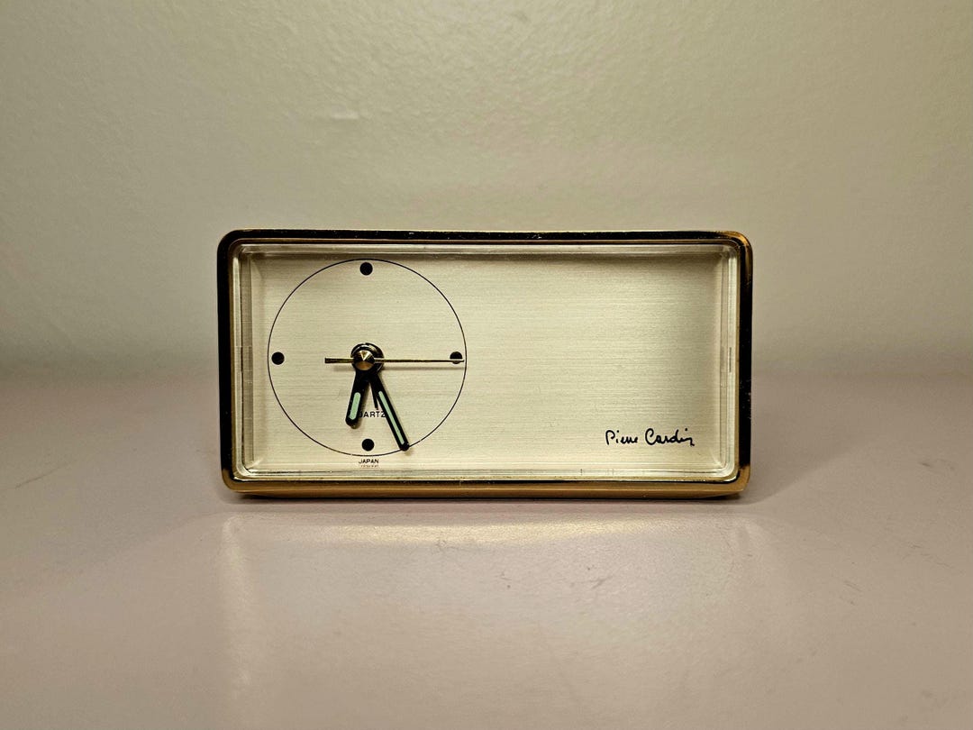 Pierre Cardin Executive Quartz Clock Vintage, Excellent Working ...