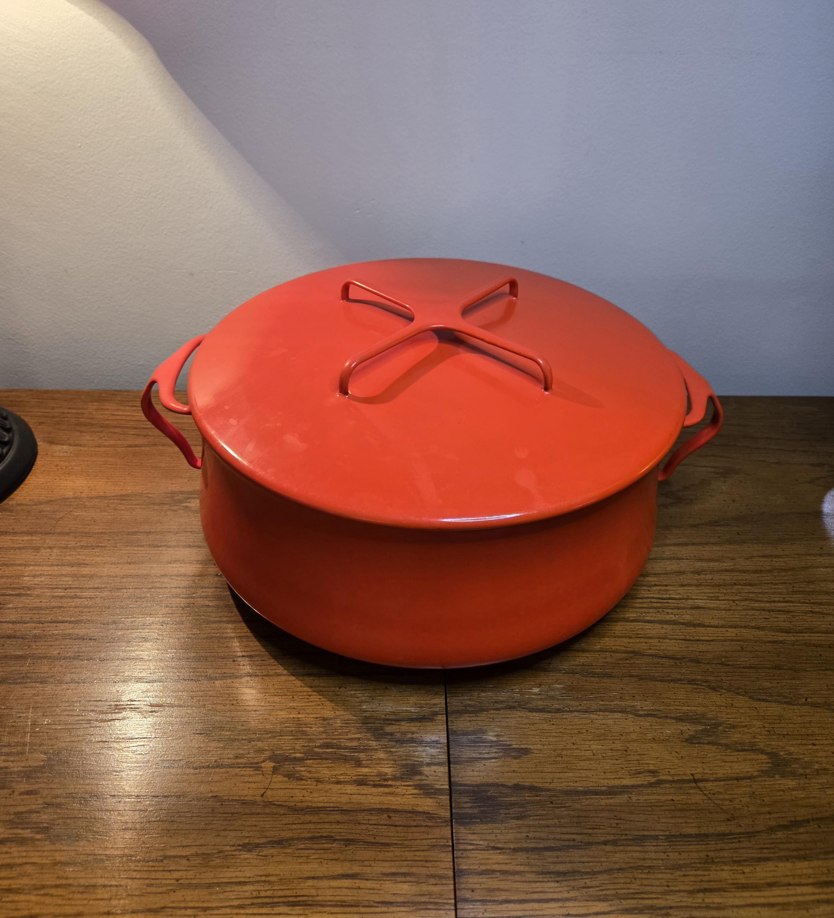 Vintage Dansk Købenstyle Red Enamel Dutch Oven 10 Qt | IHQ France Jens ...