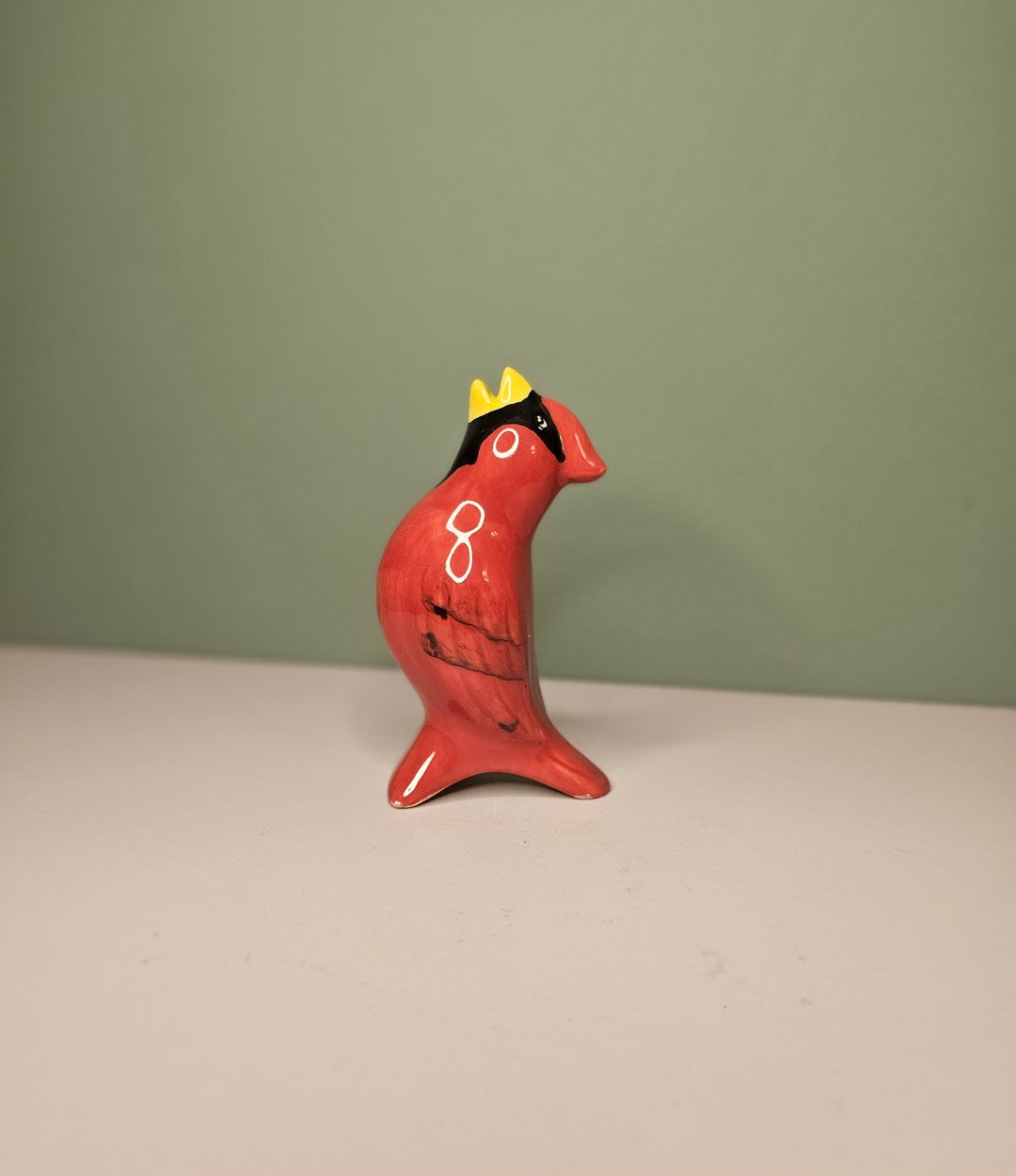Vintage Pfaltzgraff Cardinal Pie Bird, Pie Vent for Baking Pie 4" New ...