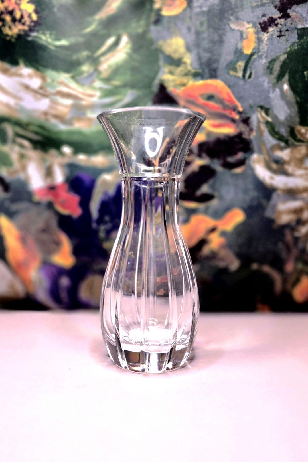 Vintage Reed & Barton Crystal Bud Vase – Elegant Clear Cut Glass Flower ...