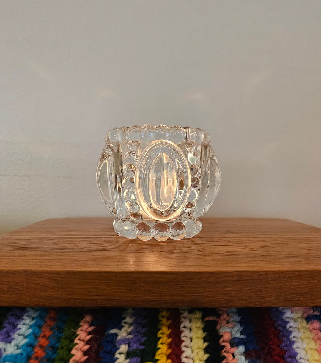 Vintage Thick Bullseye Bubble Glass Dish French Country Vibes 3 3/4" - Etsy