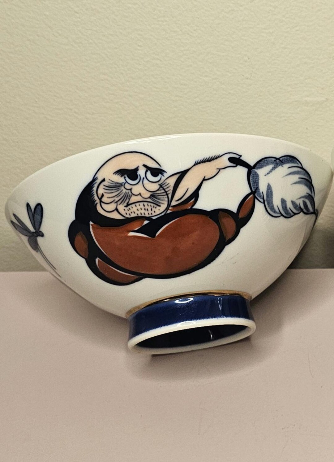 Vintage Rice Bowls With Sumo Japanese Face Ceramic Sumo Bowl ...