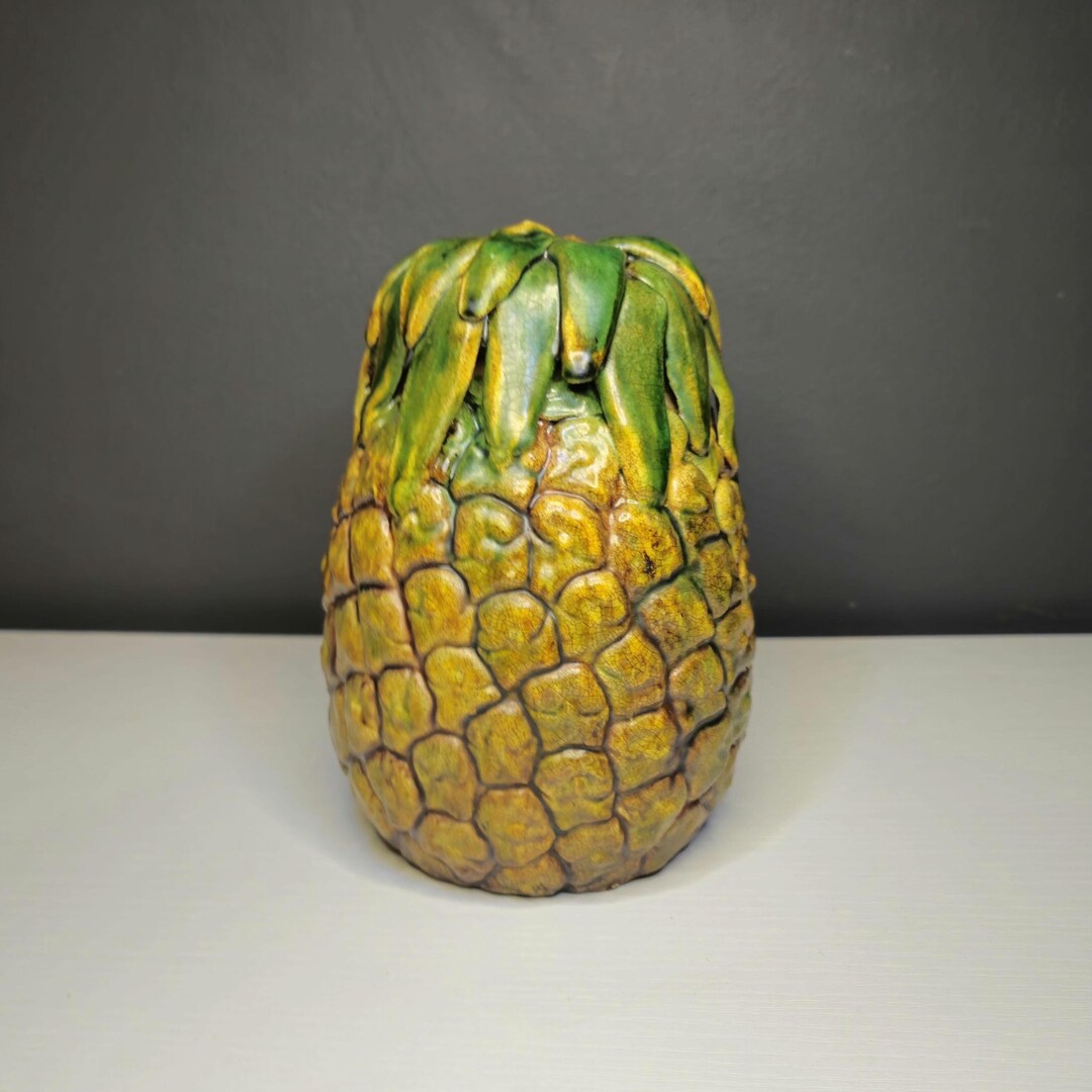 Mid-century Pineapple Statue MCM Tropical Decor - Etsy