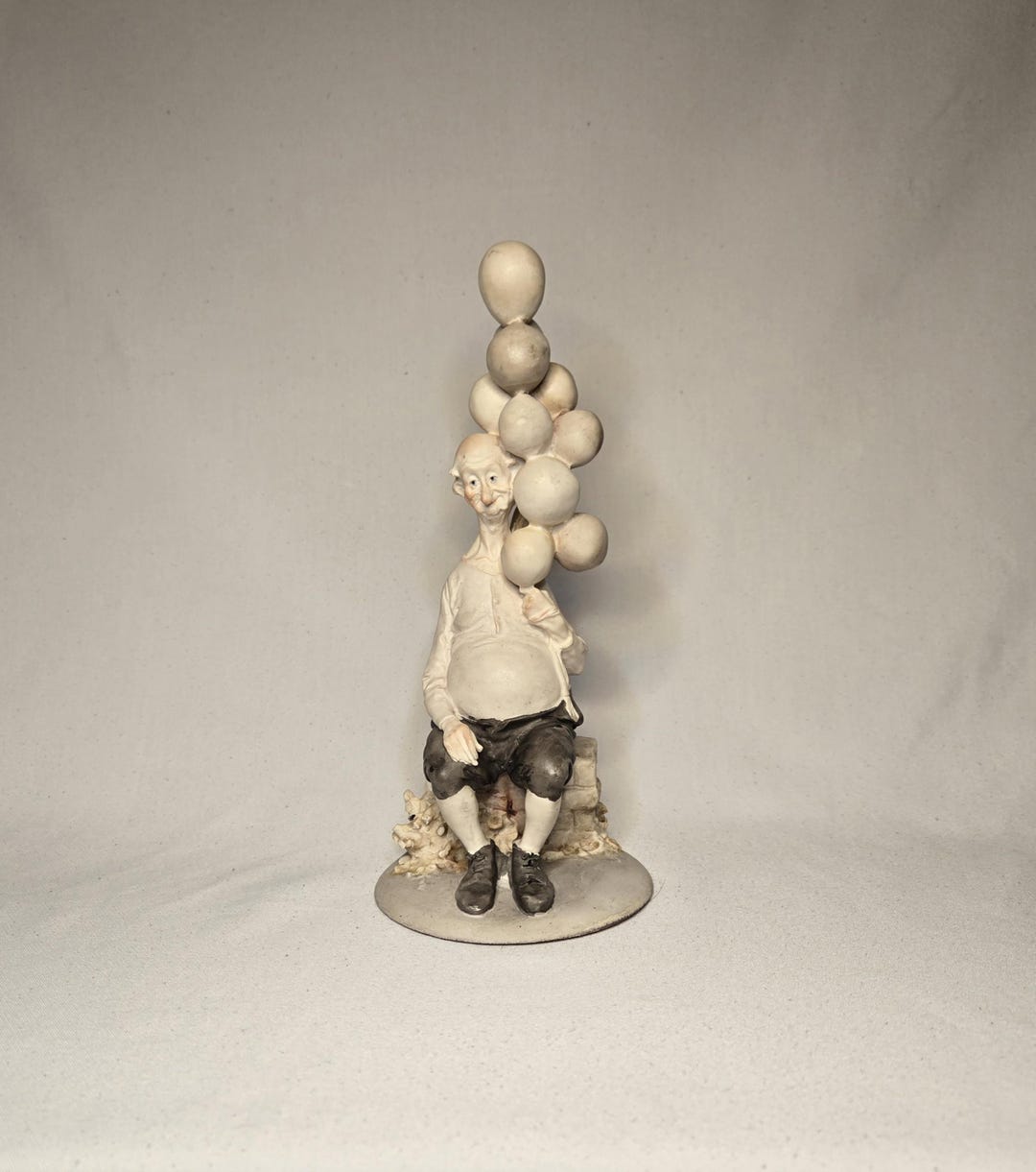 Pucci Italy Old Man With Balloons Figurine | Vintage Italian Whimsical ...