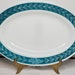 Vintage Pyrex Bluegrass Laurel Leaf Teal Oval Serving Plate/platter - Etsy