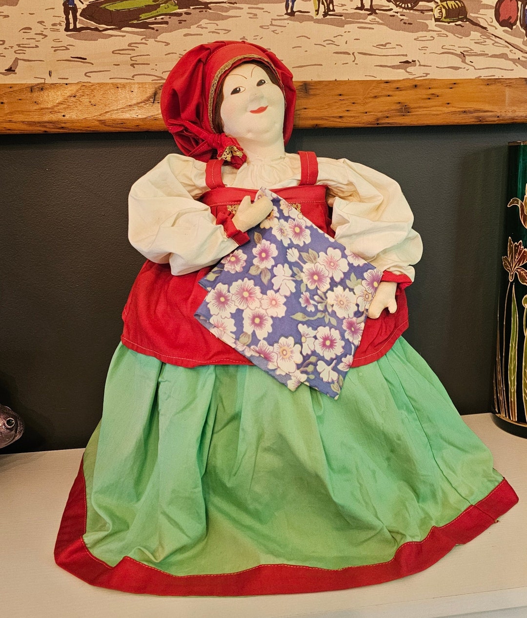 Babushka Teapot Cosy Cover Eastern European Woman Ethnic Costume ...