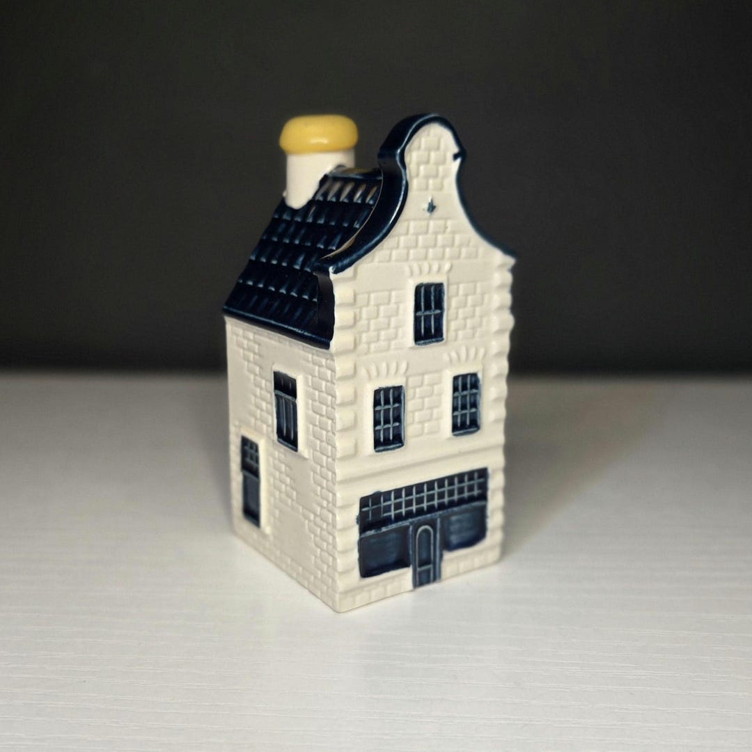 KLM Bols Blue Delft Miniature House - Empty - Number 36 Small Mini ...