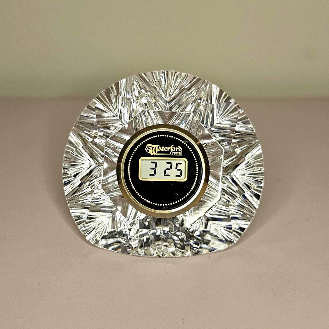 Waterford Crystal Small Digital Clock Collectible Glass Clocks - Etsy