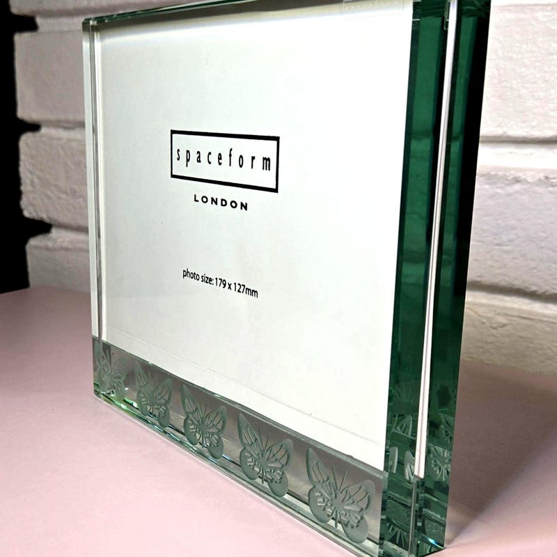 Beveled Glass Picture Frame - Etsy