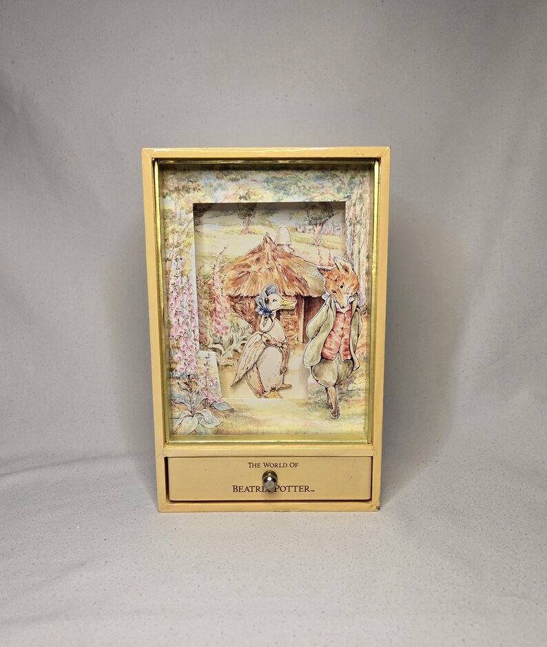 Beatrix Potter Music Box Shadow Box | Jemima Puddle-duck | Vintage ...