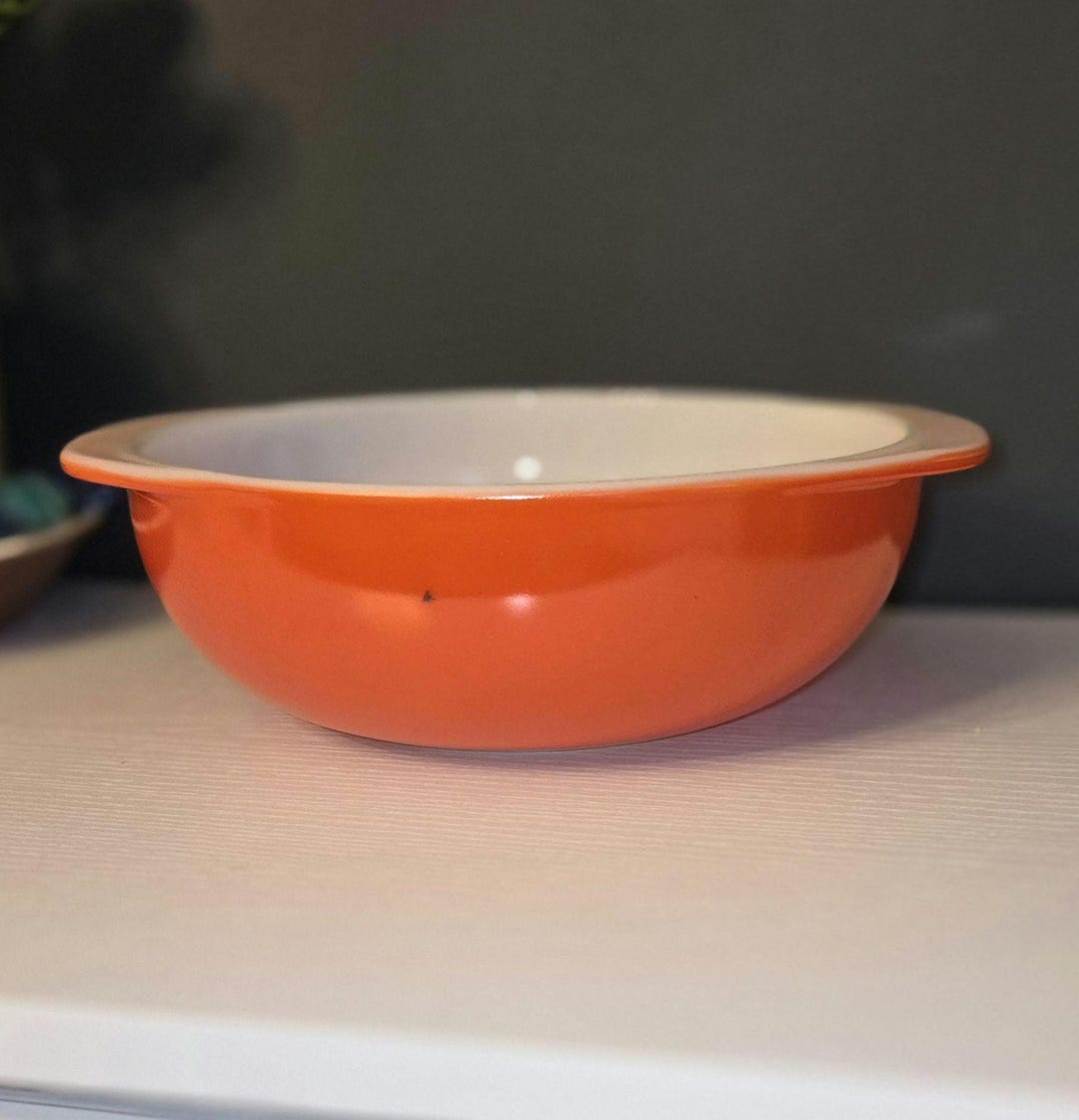 Vintage Pyrex 024 Poppy / Friendship Red Promo 2 Qt Casserole Dish With ...