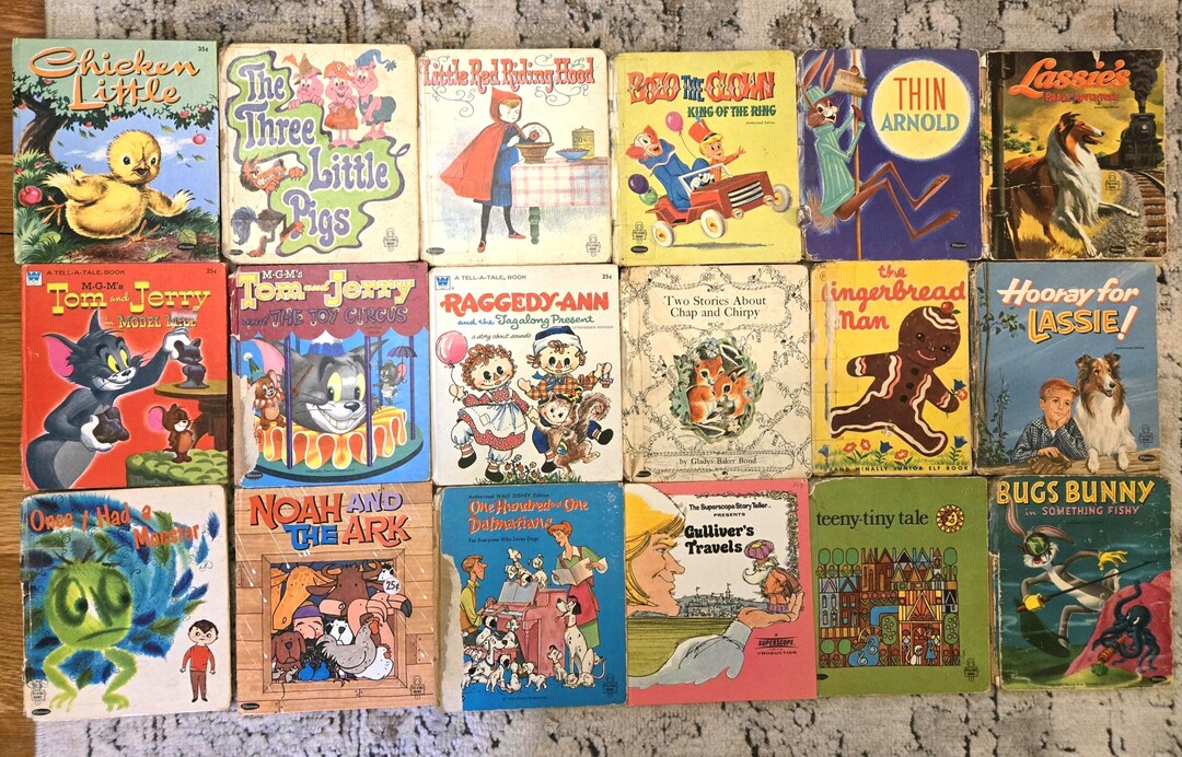 BIG Lot of 18 Vintage 1950s Whitman Tell a Tale Childrens Books - Etsy