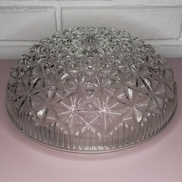 Vintage Cut Glass Ceiling Light - Etsy