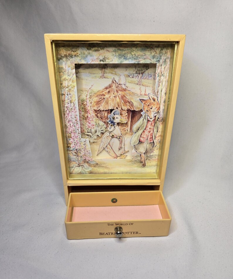 Beatrix Potter Music Box Shadow Box | Jemima Puddle-duck | Vintage ...