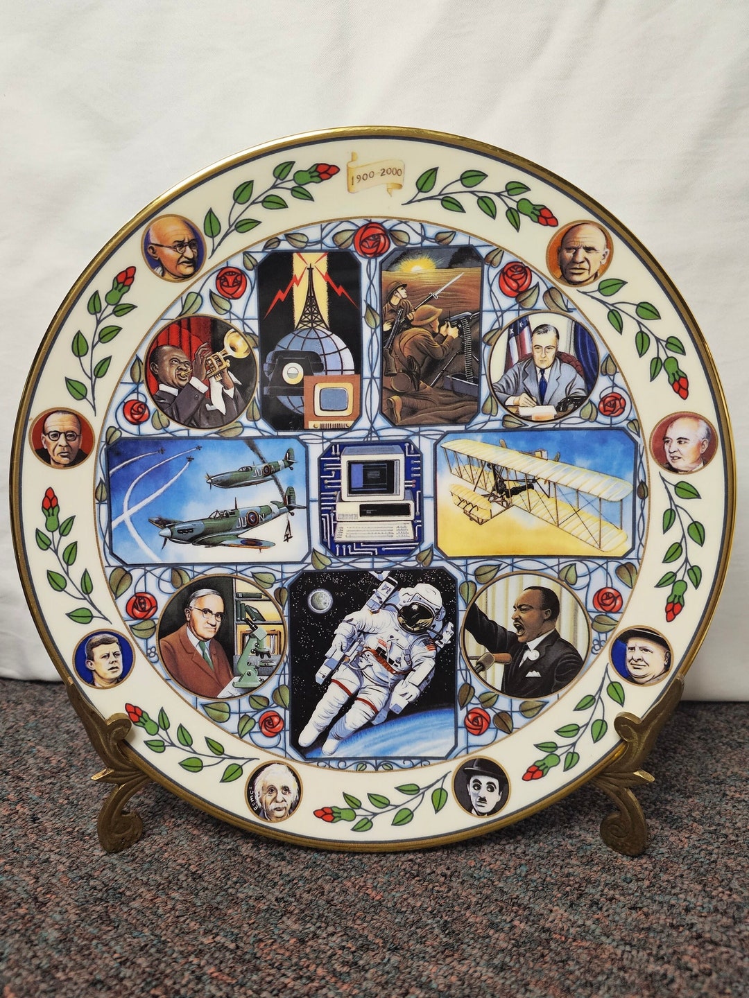 Vintage Royal Doulton the Millennium Twentieth Century Collectors Plate ...