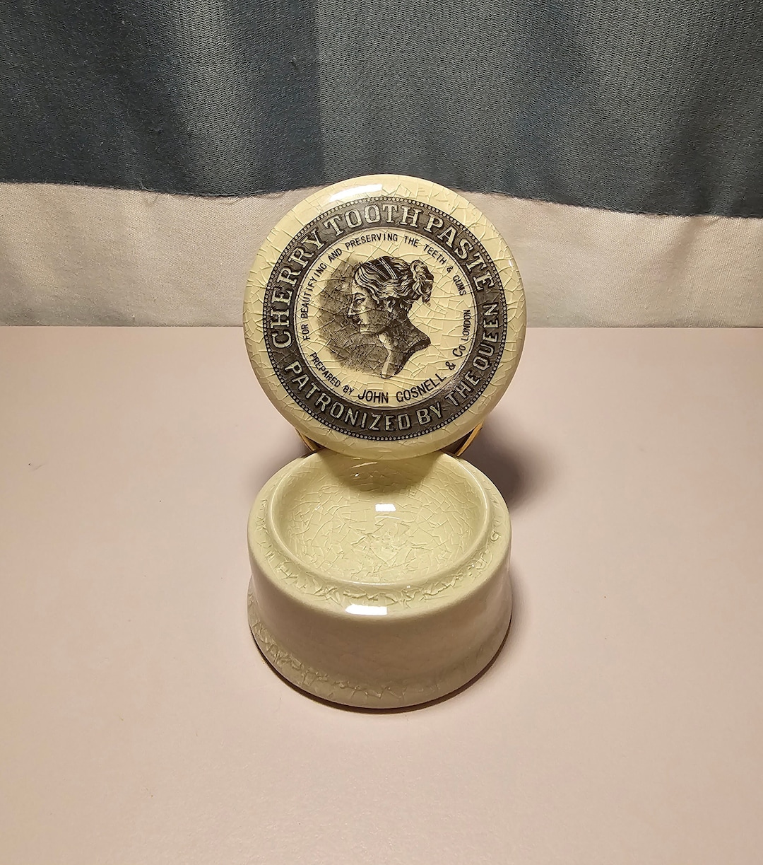 RMS Titanic Gosnell & Company Cherry Toothpaste Jar/pot Ceramic Antique ...