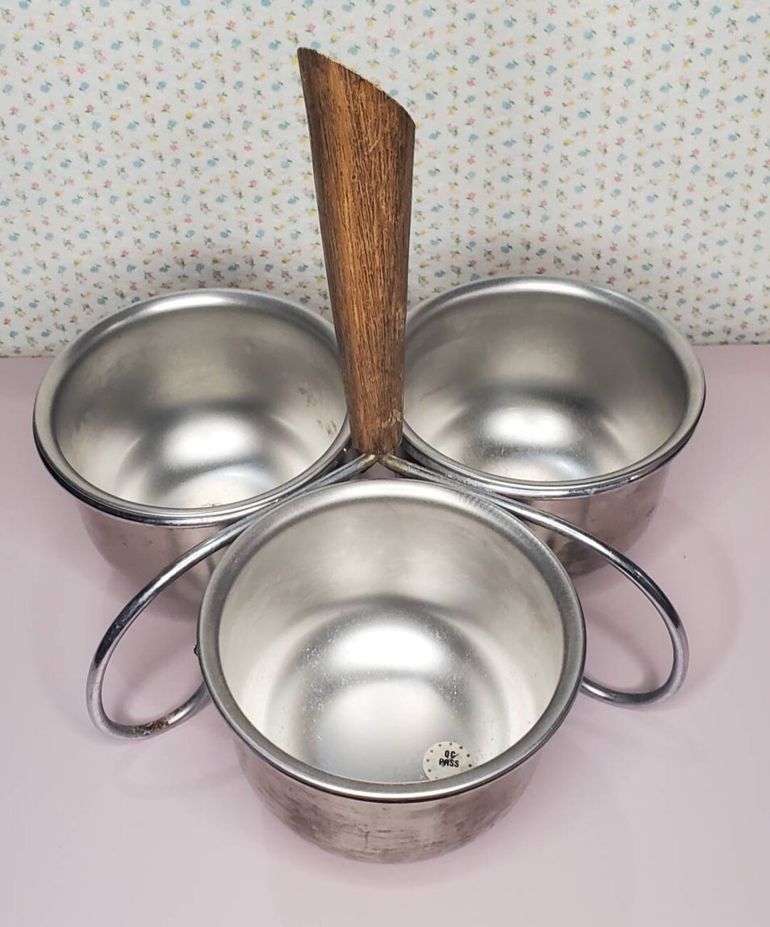 MCM Wood and Stainless Steel Snack Caddy - Etsy