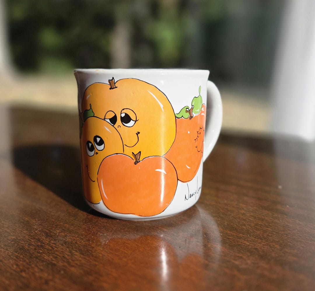 Vintage Nancy Lynn Orange Mug – 1970s Anthropomorphic Fruit Coffee Cup ...