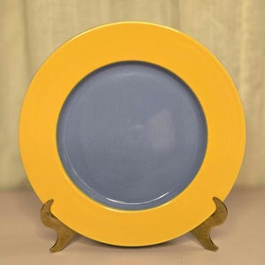 Lindt Stymeist Colorways Salad Plate Blue and Yellow Rim 8" Wide Sold ...