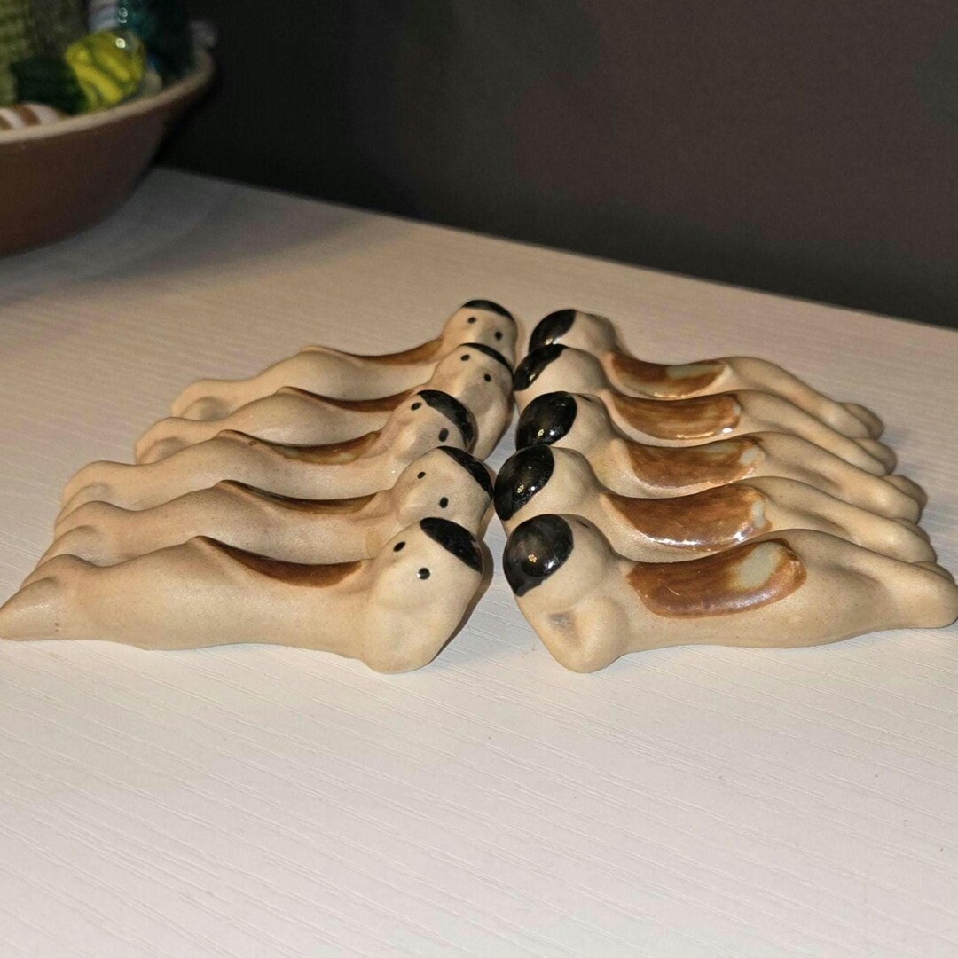 10 Eclectic Japanese Chopstick or Knife Rest Kappa Lying & Resting ...