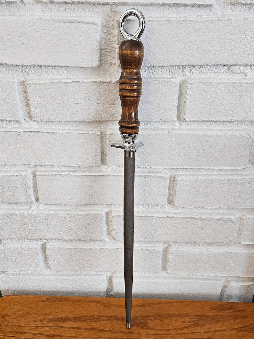 Vintage 18 Steel NICHOLSON Fine Knife Sharpening Steel Stick Sharpener ...