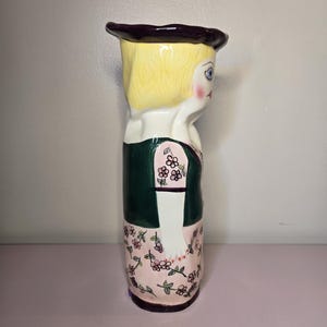 Bella Casa by Ganz Hilary Ceramic Vase Hand Painted Signed Susan Paley ...