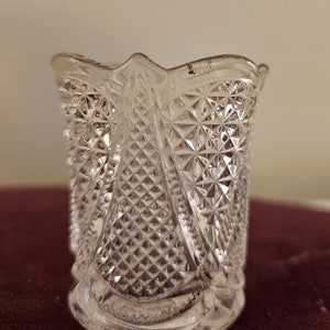 EAPG A H Heisey and Co Antique 1800s Glass Toothpick Holder Clear ...