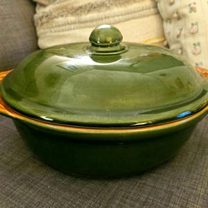 Vintage Large Appolia Autumn Leaves Graded Casserole Dish and Matching ...