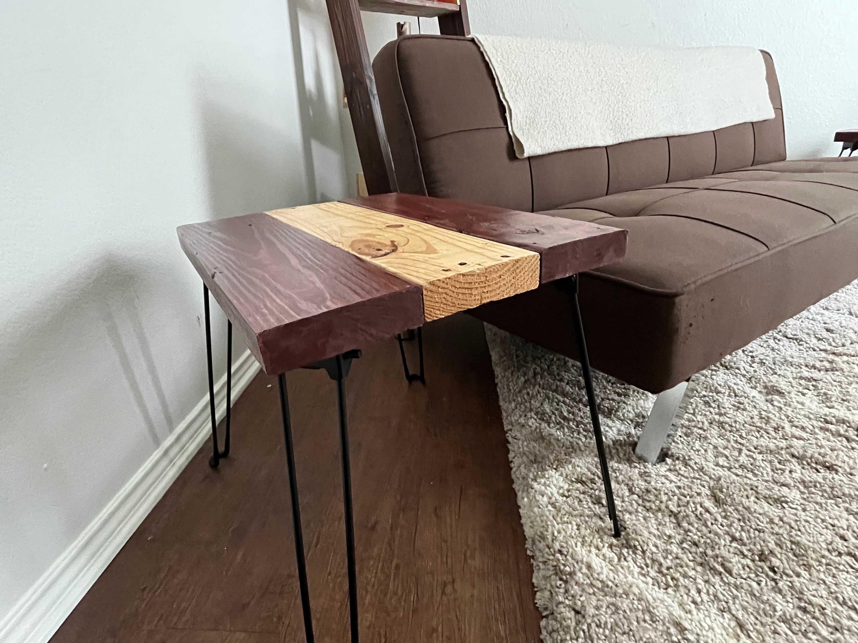 Tailgating Table Rustic End Table Plank Design Living Room Decor Pallet ...