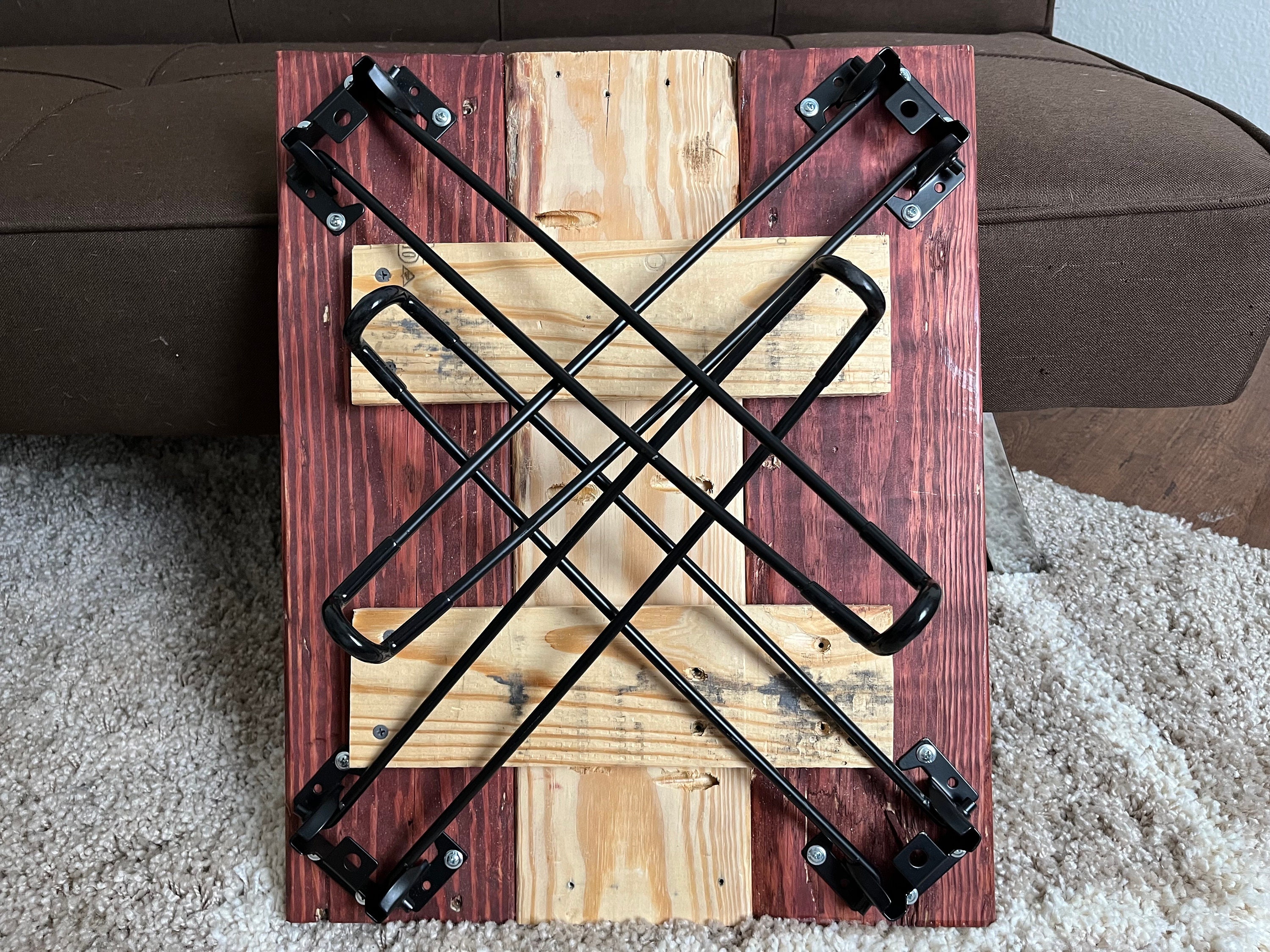 Tailgating Table Rustic End Table Plank Design Living Room Decor Pallet ...