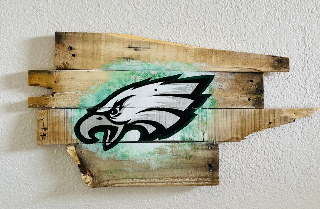 Sport Logo on Pallet Wood Wall Art Home Decor Rustic Decor Sports ...
