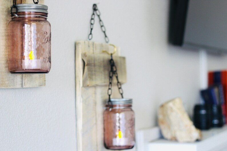 Rustic Sconces Pallet Wood Lighting Farmhouse Wall Art - Etsy