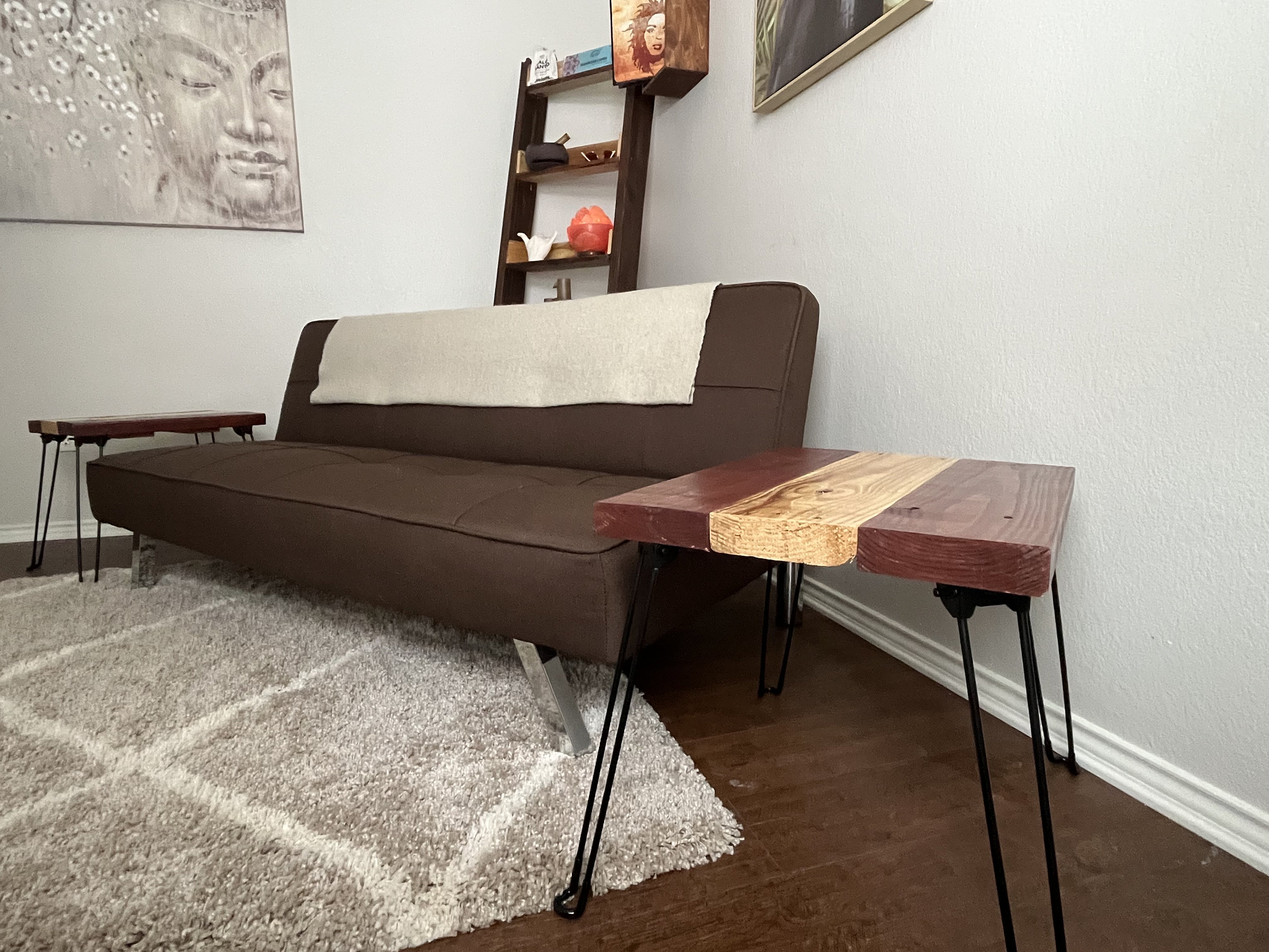 Tailgating Table | Rustic End Table | Plank Design | Living Room Decor ...