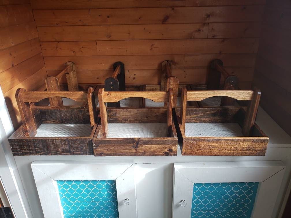 Handmade Reclaimed Wood Garden Trug/hod Egg Produce Harvest Basket ...