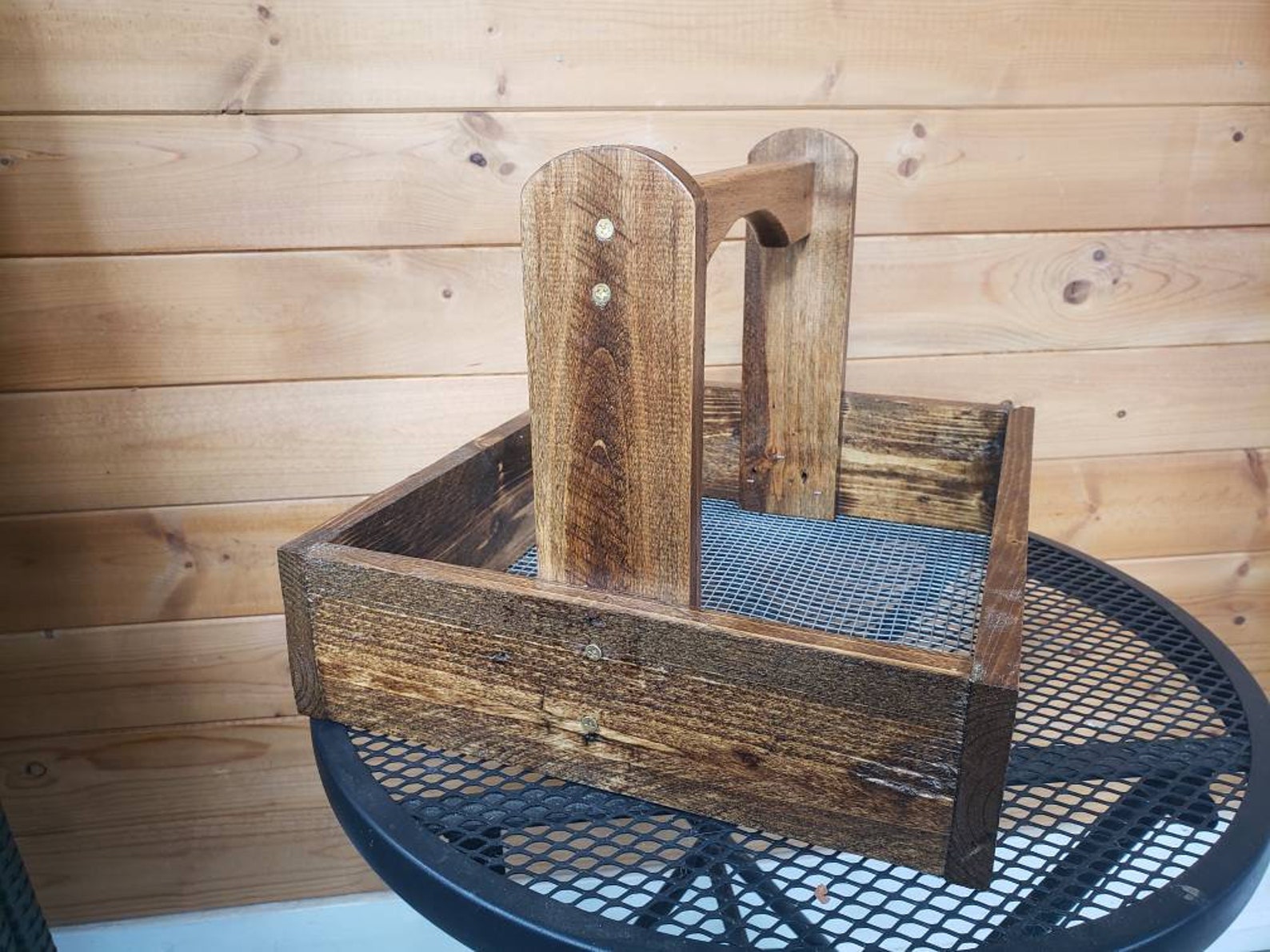 Handmade Reclaimed Wood Garden Trug/hod Egg Produce Harvest Basket ...