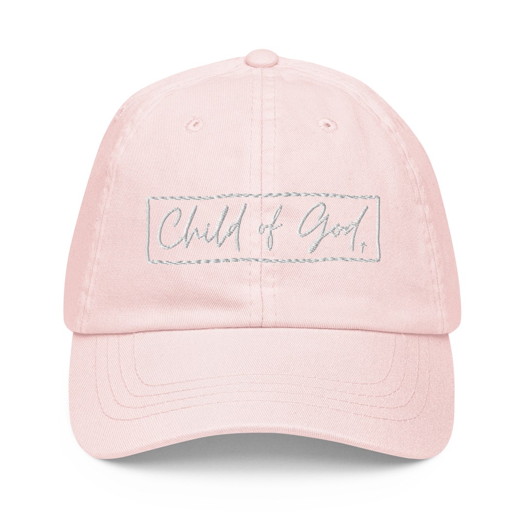 Pastel Baseball Hat Child of God Embroidery Christian Gift Faith Based ...
