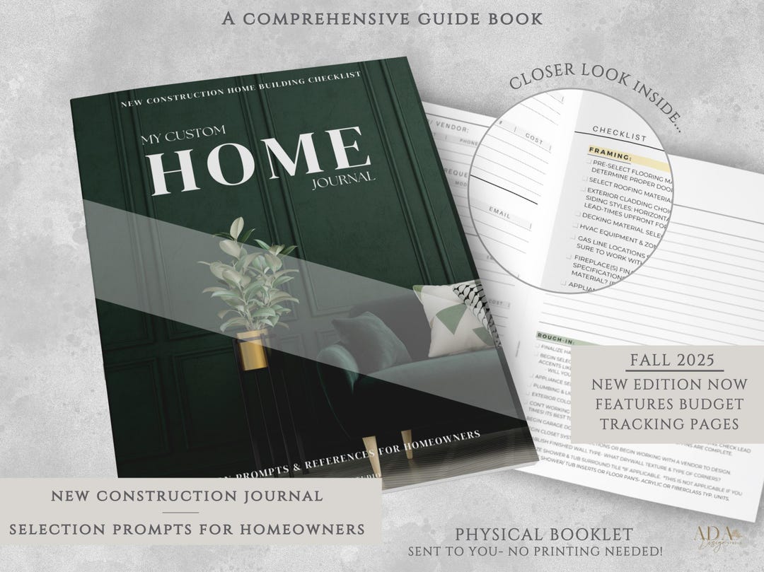 Ultimate Home Construction Planner Workbook | Custom Home Building ...