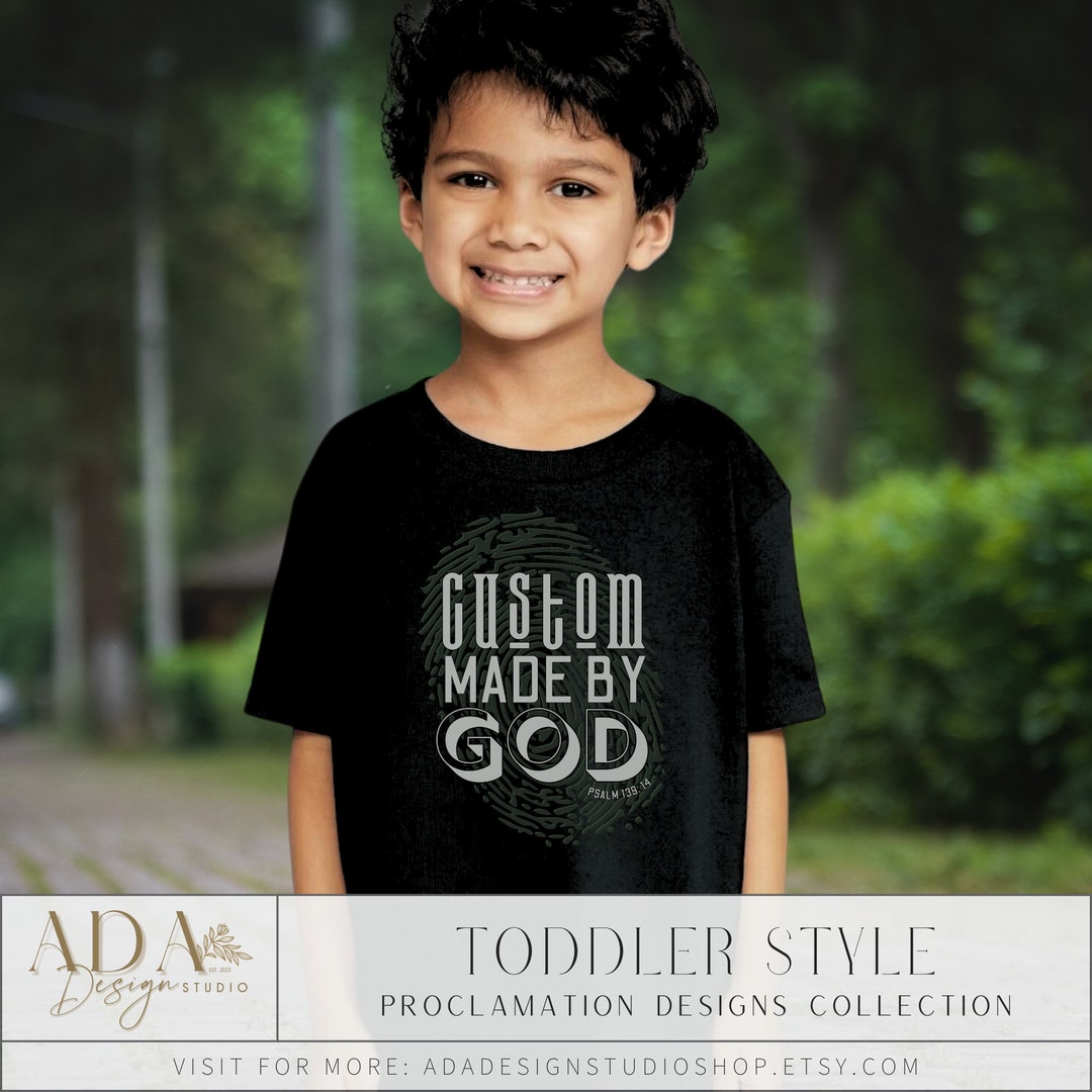 Toddler Tshirt Boys Perfectly Made Gods Masterpiece Custom Made by God ...