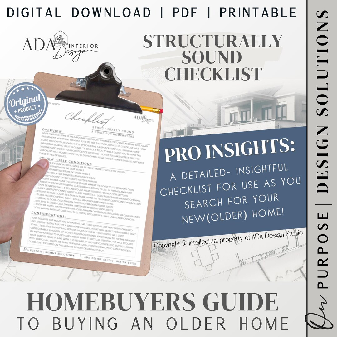 Structurally Sound Checklist, Homeowners Guide to Buying a Home ...
