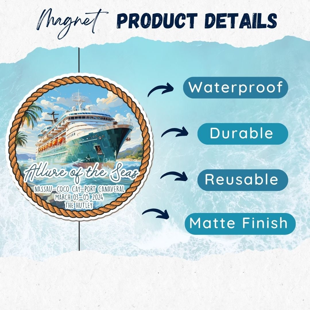 Personalized Cruise Door Magnet Set, Cruise Squad, Cruise Magnet ...